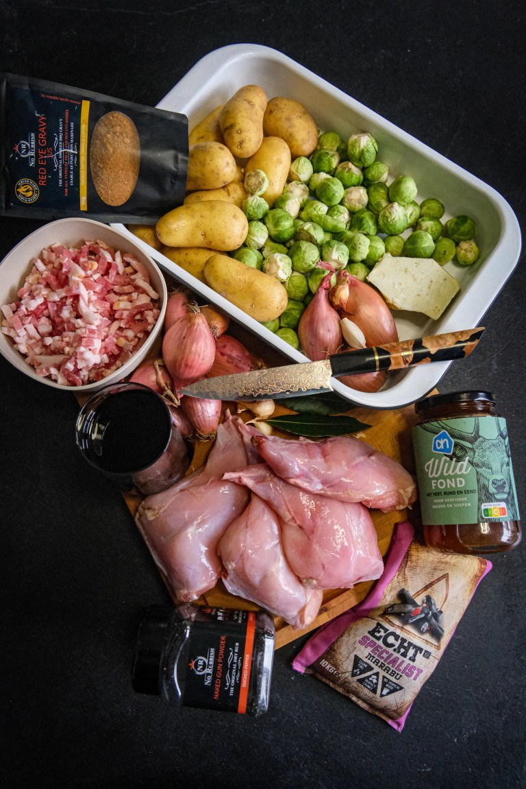 Gestoofde konijnenbout – Maikels recepten