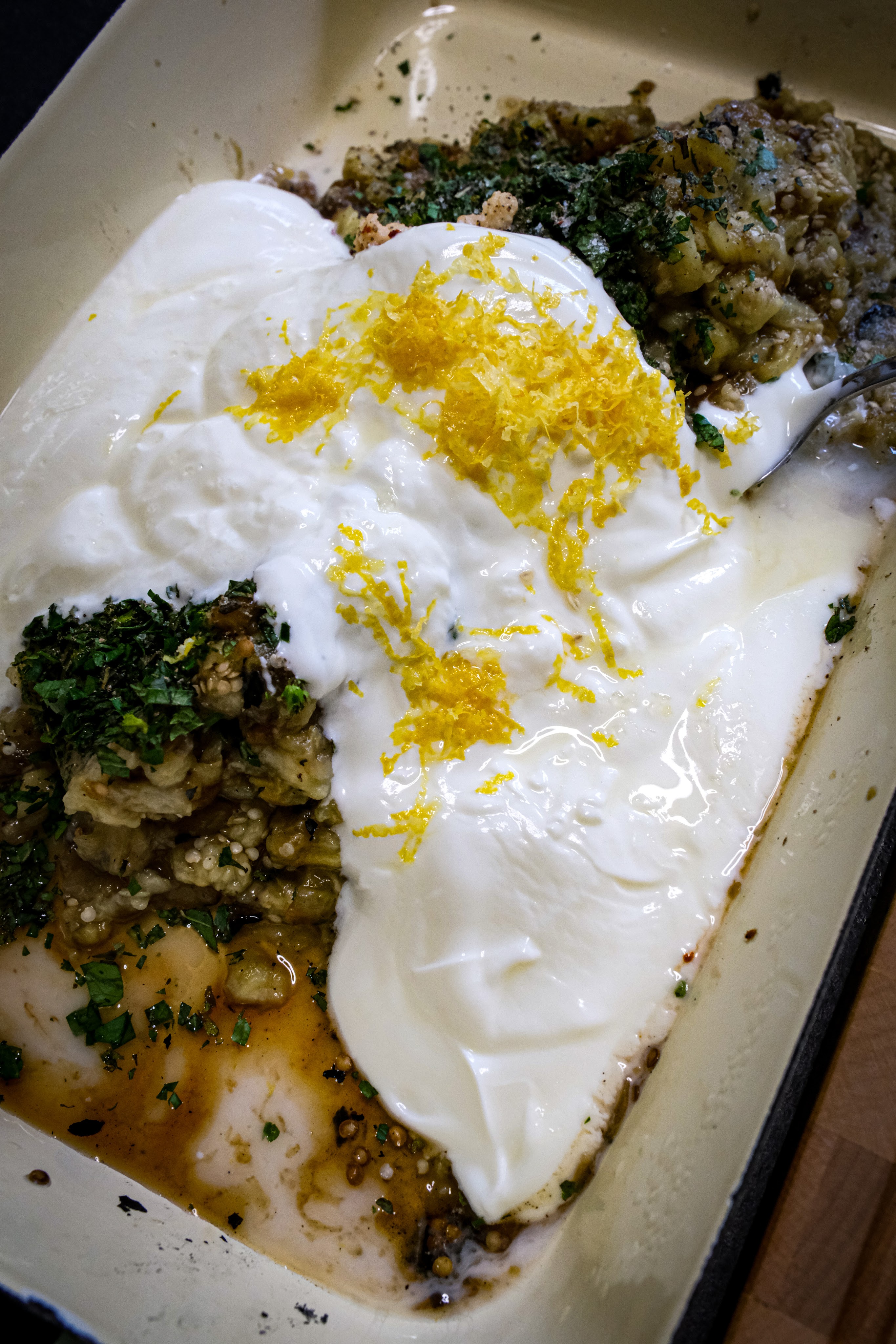 Ali Nazik lamsstoof met aubergine yoghurt saus – Maikels recepten